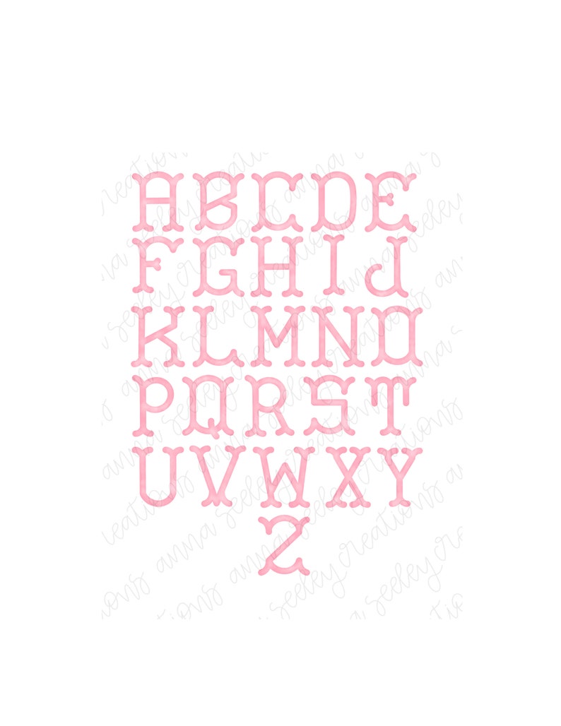 Pink Watercolor Monogram Initials Alphabet PNG Designs for - Etsy