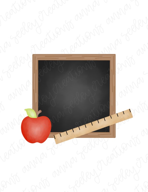 School Chalkboard Apple