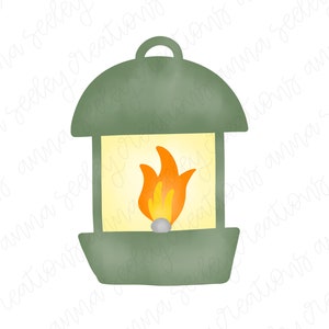 Watercolor Camping - Set of 6 PNG Clip Art Images for Sublimation ...