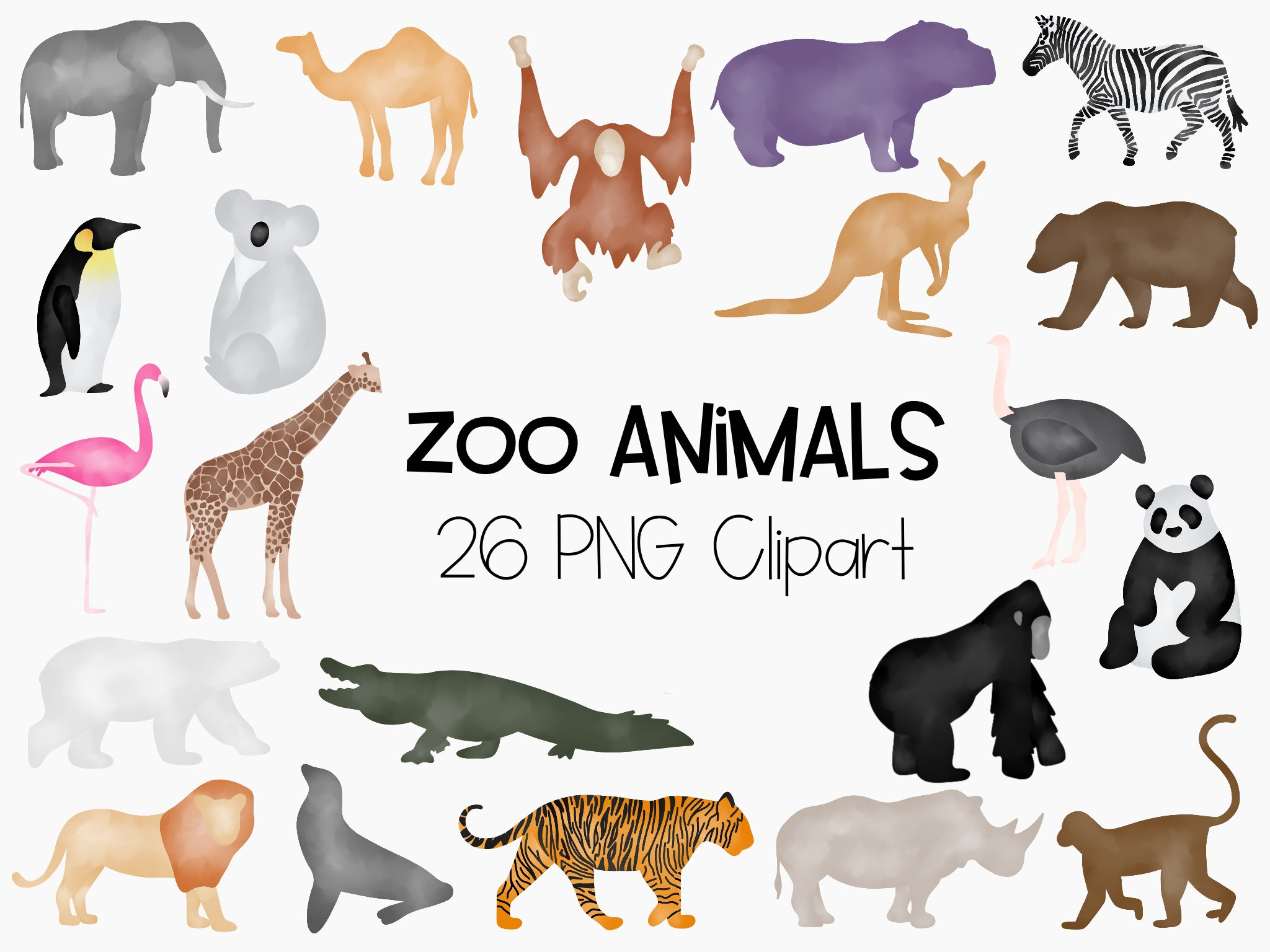 Clipart Zoo Animals