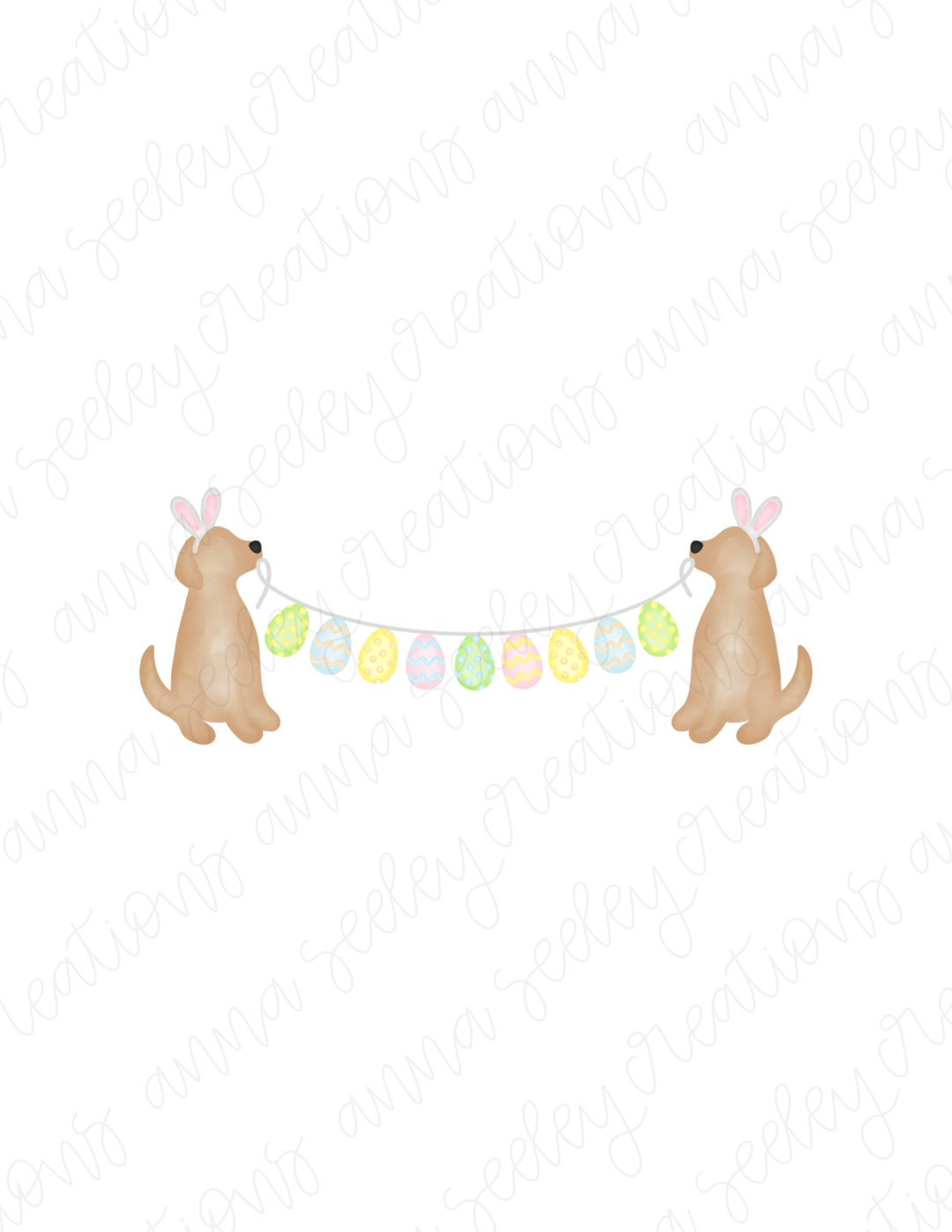 Easter Golden Retriever / Yellow Lab Labrador Retriever Banners ...