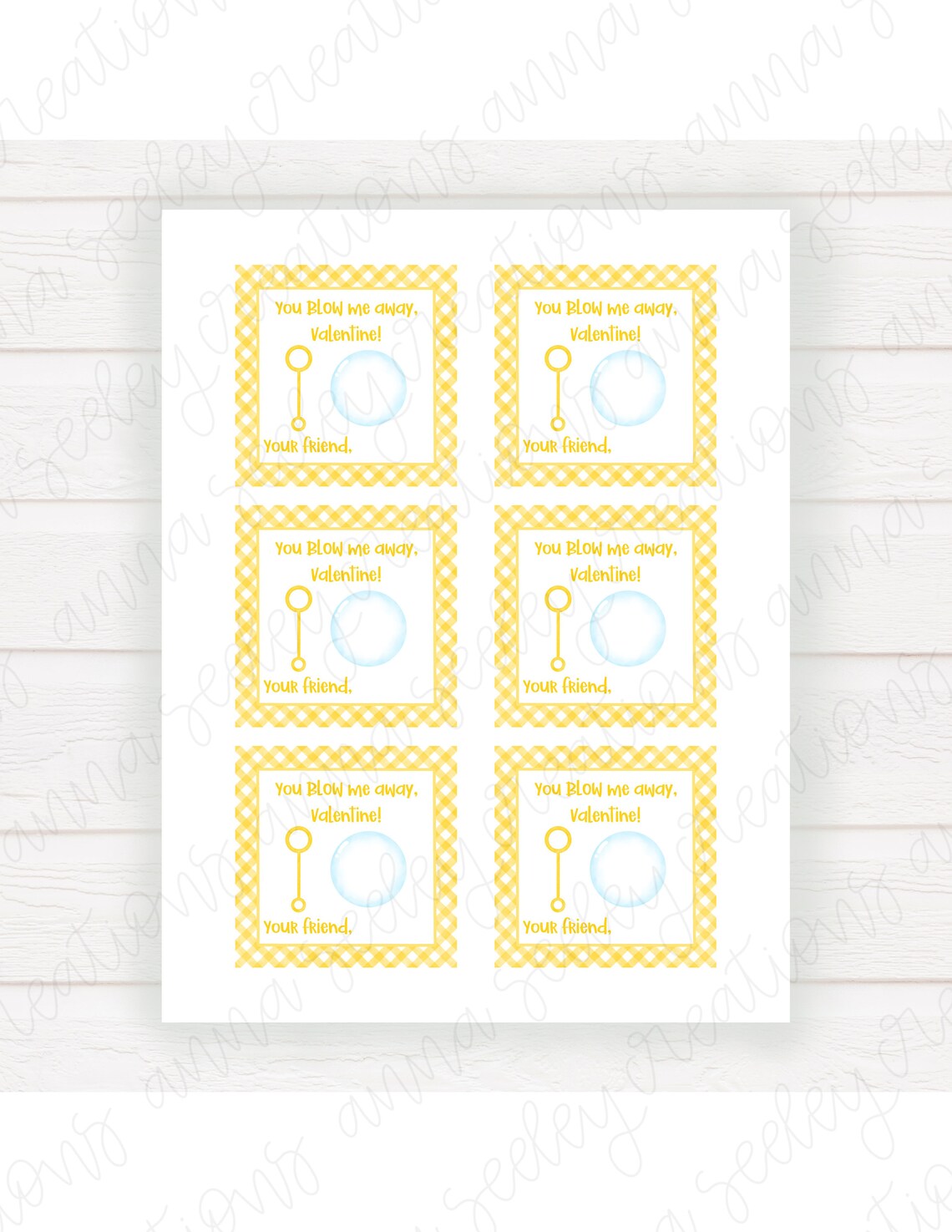 Printable Non-editable PDF 3x3in 6 Colors Included Bubbles - Etsy