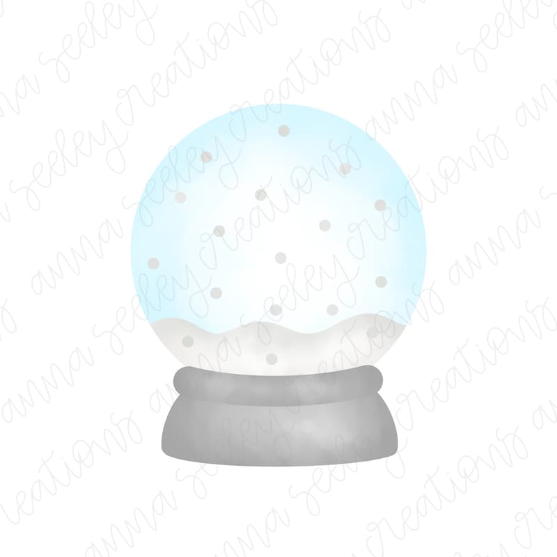 Snow Globe Heat Transfers - Etsy