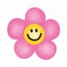 Smiley Face Flowers Bundle Set of 5 PNG Clip Art Images for Sublimation ...