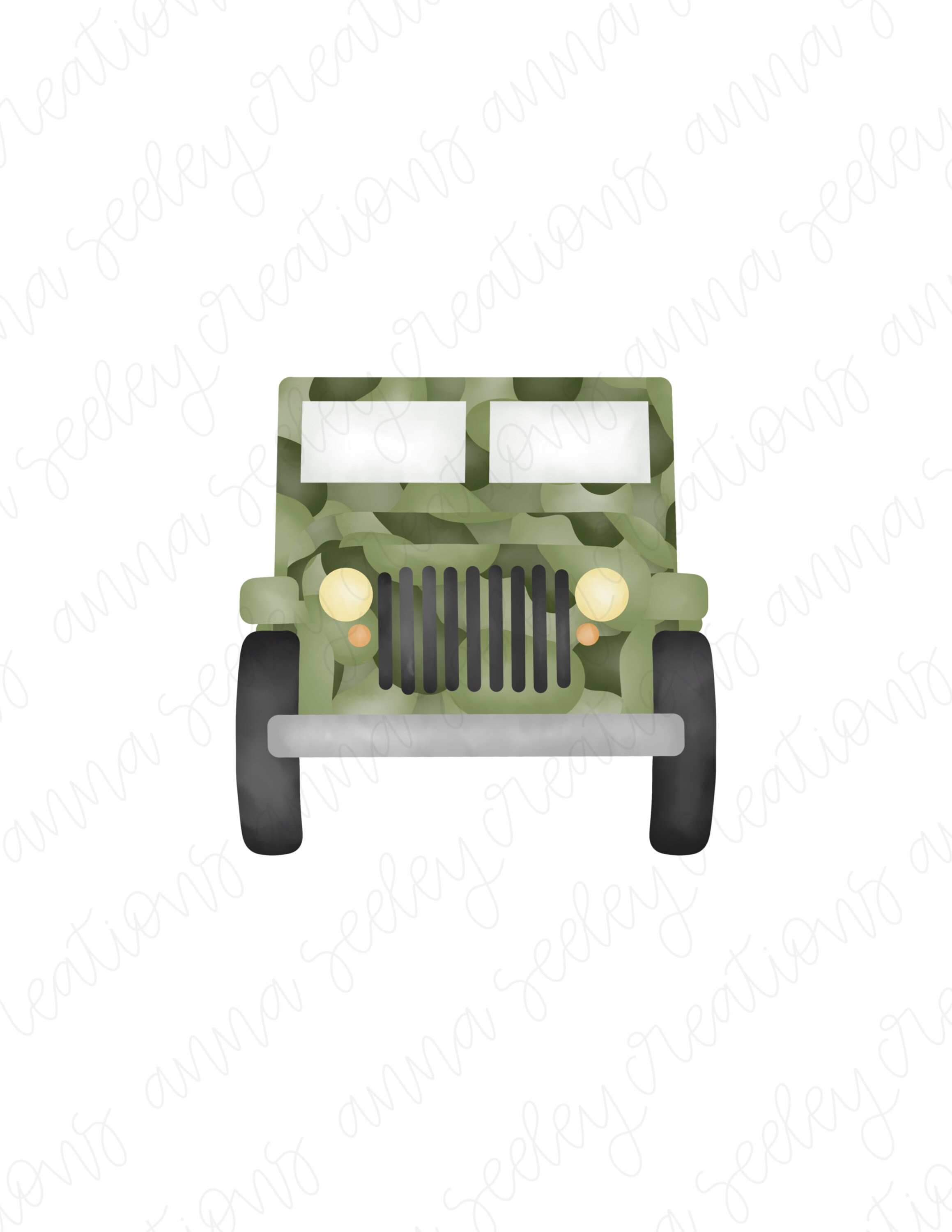 Military Jeep Clipart