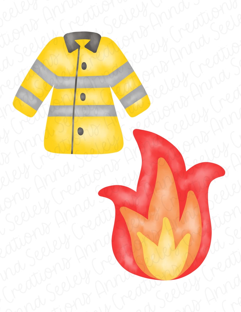 Fireman Bundle - Fire Firetruck Truck Dalmatian Dog Hydrant Hose Water ...