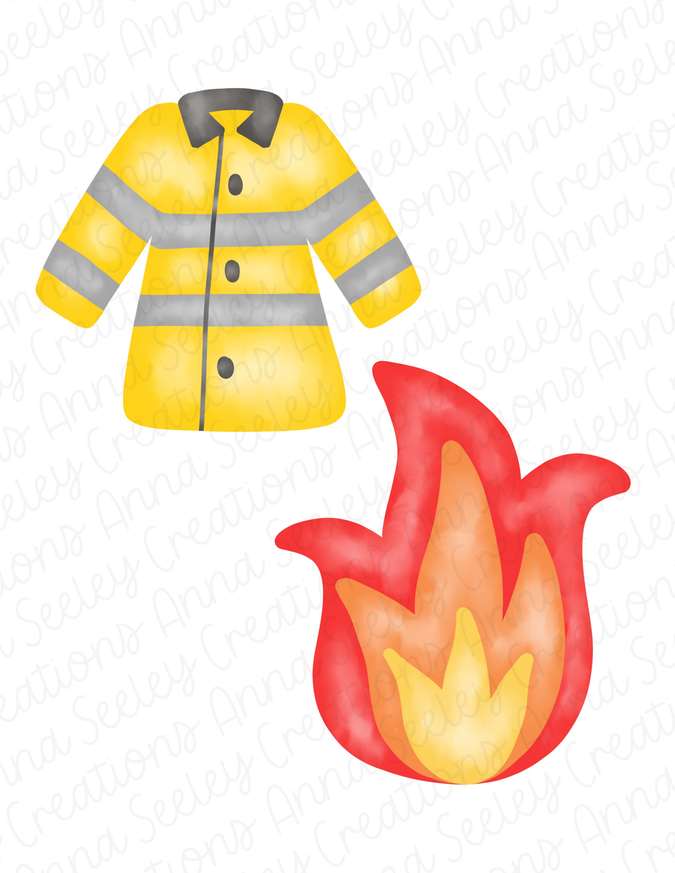 Fireman Bundle - Fire Firetruck Truck Dalmatian Dog Hydrant Hose Water ...
