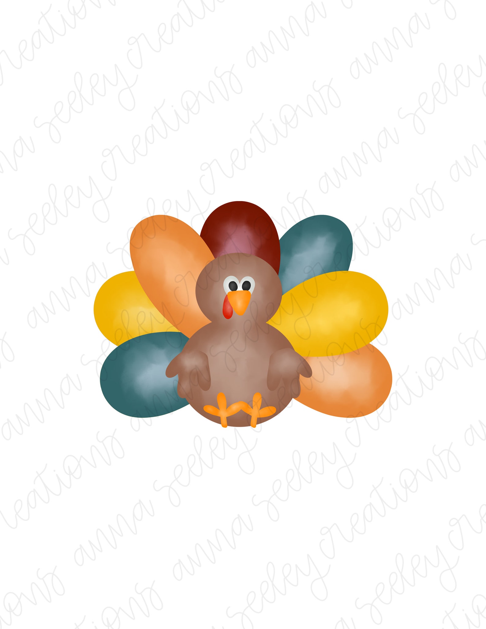 Watercolor Boy Turkey PNG Image Clipart Design for Sublimation Heat ...