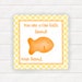 Printable Non-editable PDF 3x3in Yellow Goldfish Cracker Kids ...