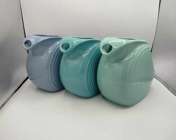 Fiesta Disk Pitcher P86 Jug SEAMIST ONLY Left Vintage Homer Laughlin ...