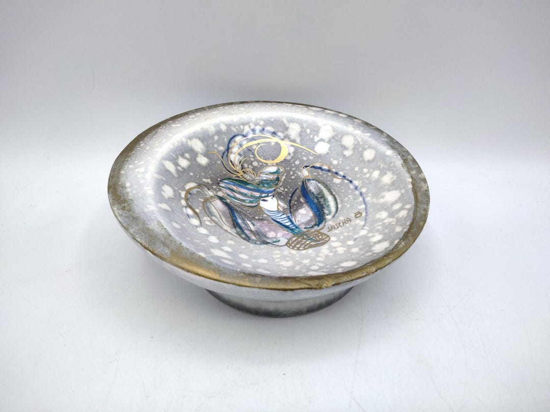 Sascha Brastoff Persian Arabian Ashtray, Vintage Pottery Raised Low ...