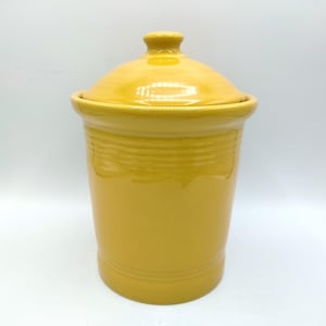 Fiesta Lidded Canister 1Q Marigold, Homer Laughlin Fiestaware, Retro ...