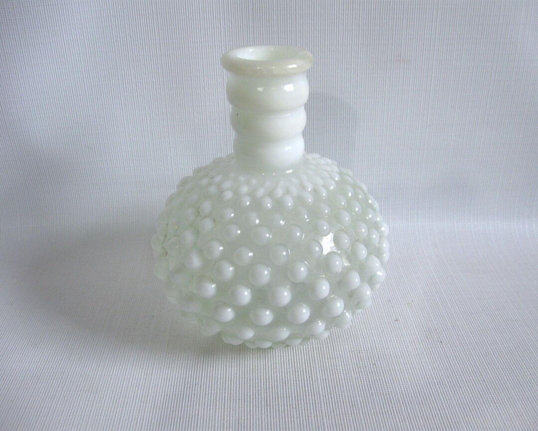 Anchor Hocking Opalescent Cologne Wrisley, Vintage Perfume Bottle White ...