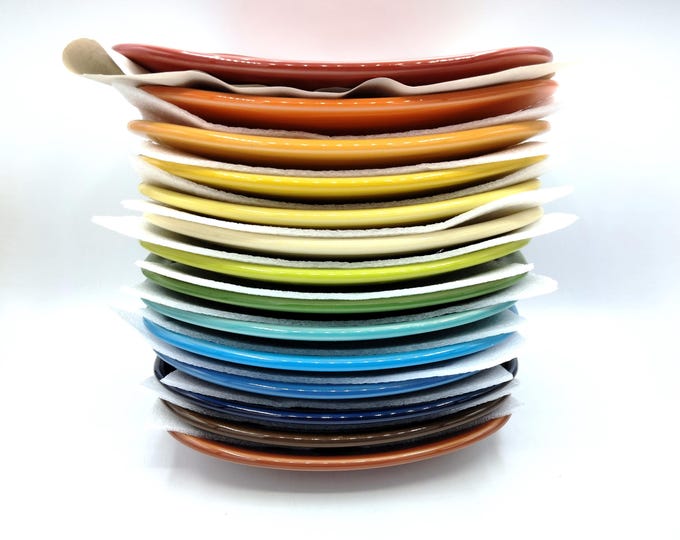 Fiesta Square 7.5" Salad Plate, Choice Shamrock or Chocolate, Homer ...