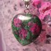 Ruby Zoisite Heart Pendant, Beautiful Gemstone Heart Necklace, Gift ...