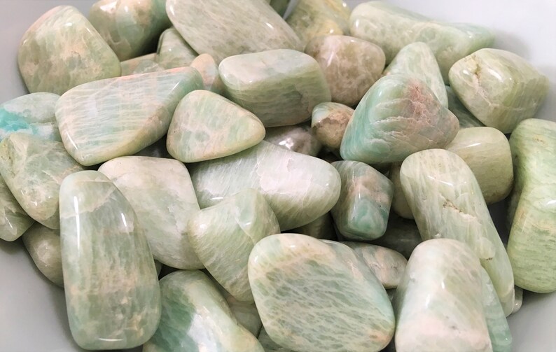 Amazonite Stones, Nuggets, Pocket Stone, Clarity, Trust, Compassion ...