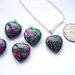 Ruby Zoisite Heart Pendant, Beautiful Gemstone Heart Necklace, Gift ...