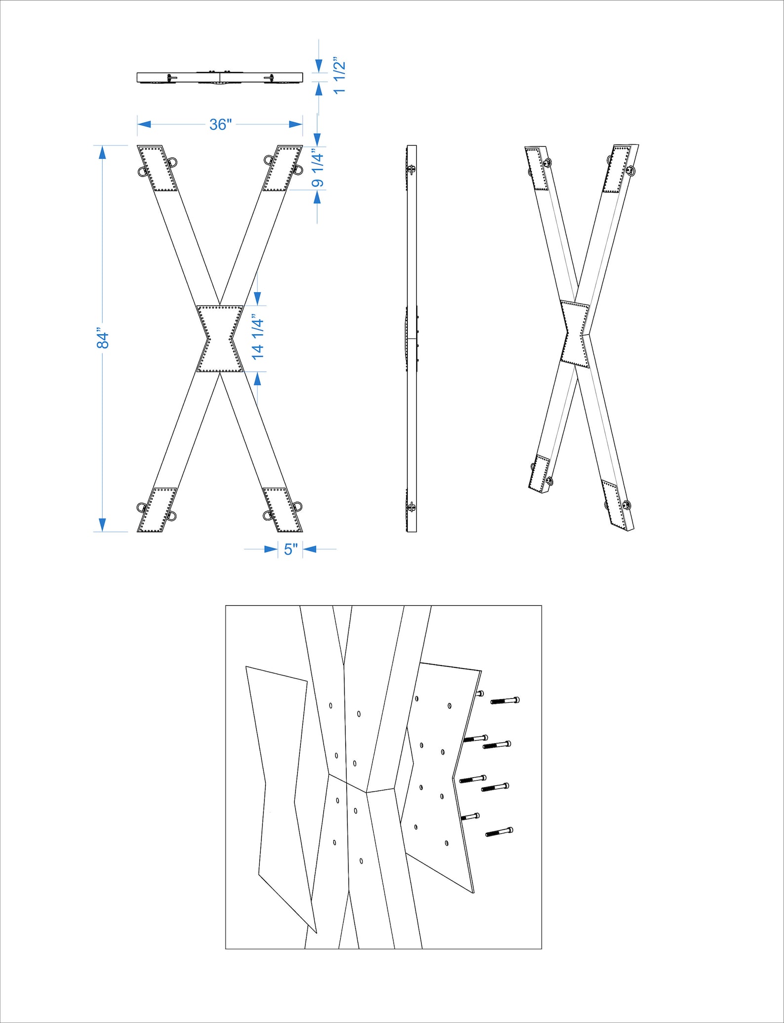St. Andrew's Cross LED - Etsy