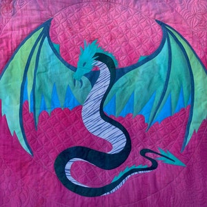 Dragon Applique PDF Pattern - Sinister Serpent - Etsy