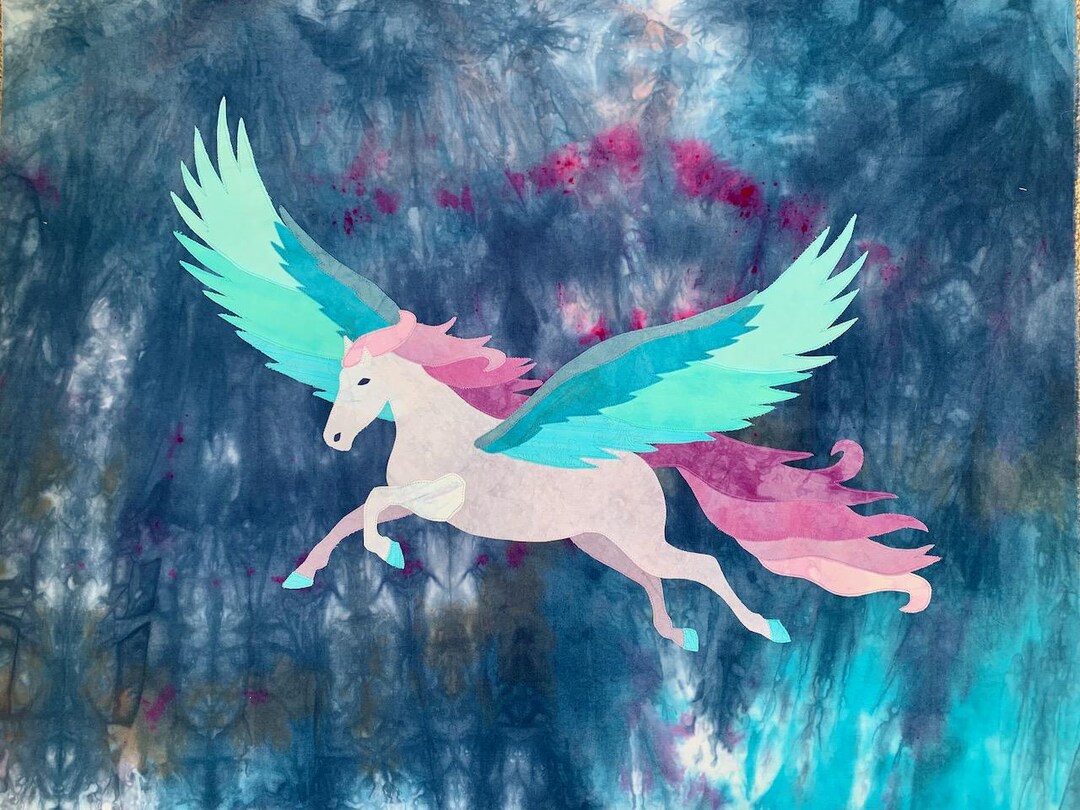 Pegasus Quilt Applique PDF Pattern - Etsy