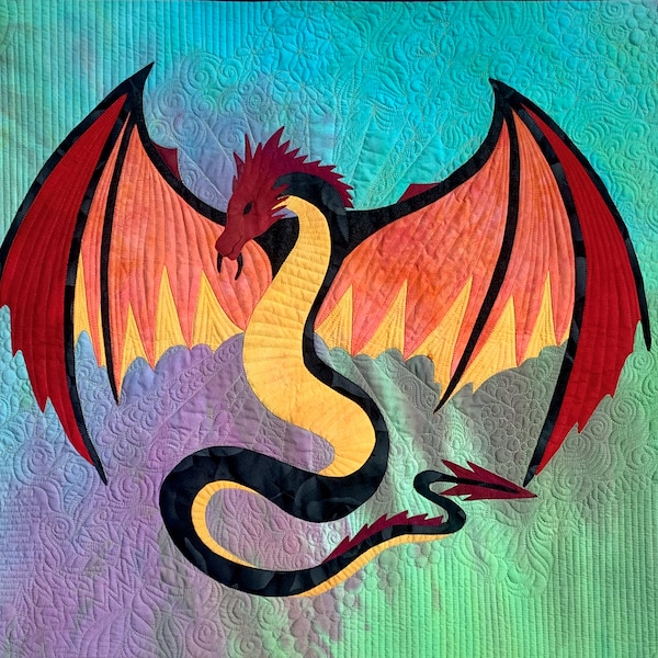 Dragon Applique - Etsy