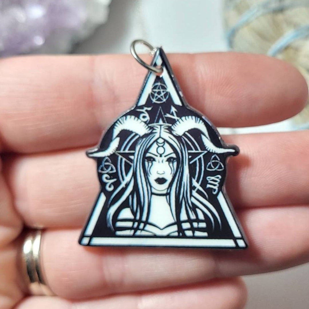 Silver Plated Behemoth Witch Necklace Witchy Jewellery - Etsy