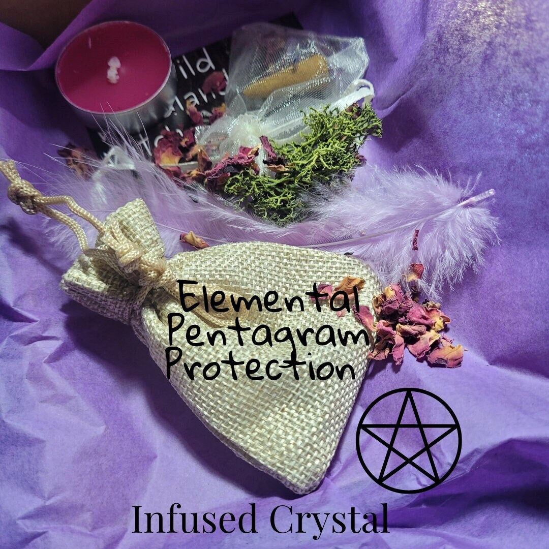 Attuned Crystal to Elemental Pentagram and Magic Circle Energy - Etsy