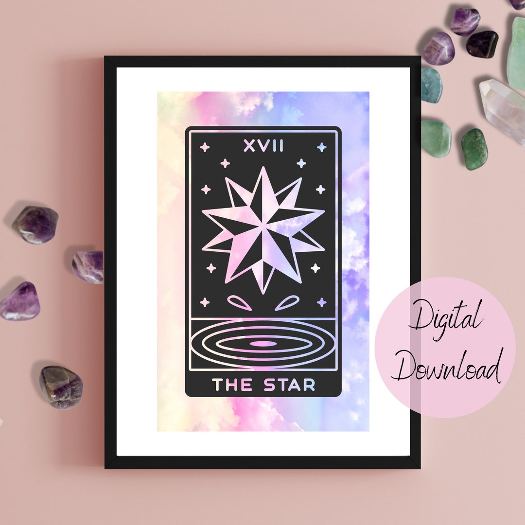 The Star Tarot Wall Art - Digital Downloadable Spiritual - Etsy