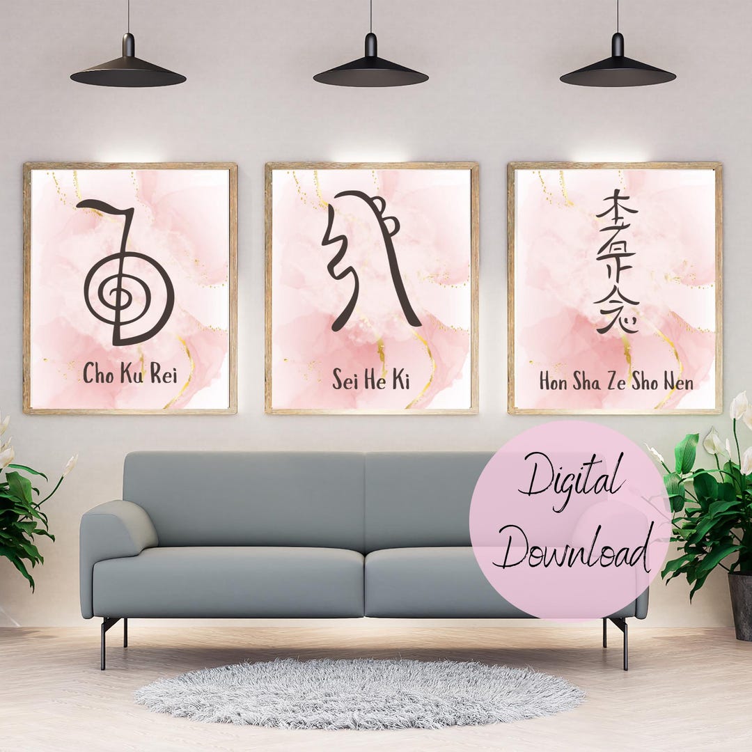 Pink Reiki Symbol Bundle - Set of 3 - Digital Downloadable Spiritual - Etsy