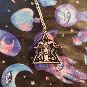 Silver Plated Behemoth Witch Necklace Witchy Jewellery - Etsy