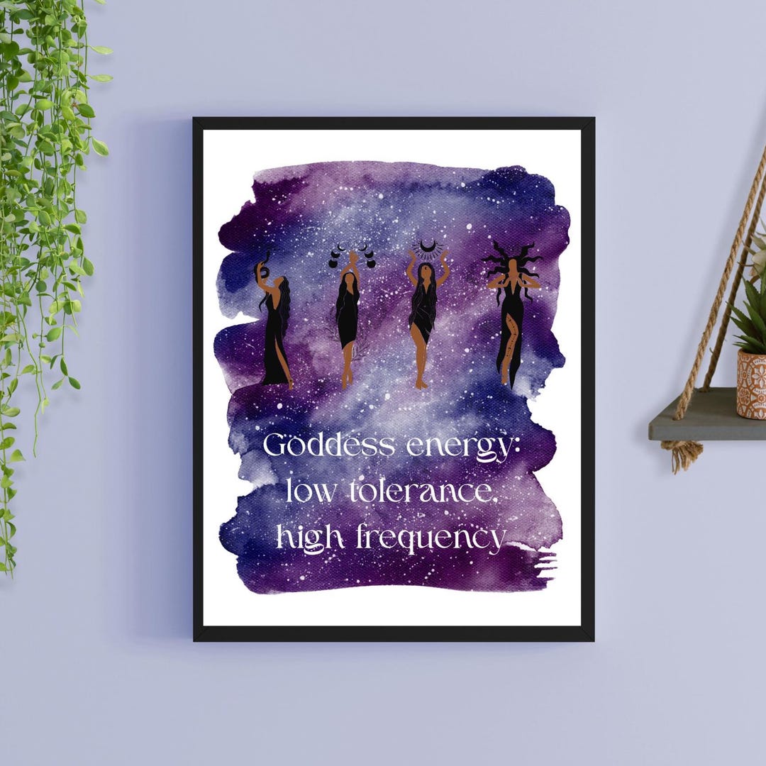 Goddess Energy Wall Art - Digital Downloadable Printable Art ...