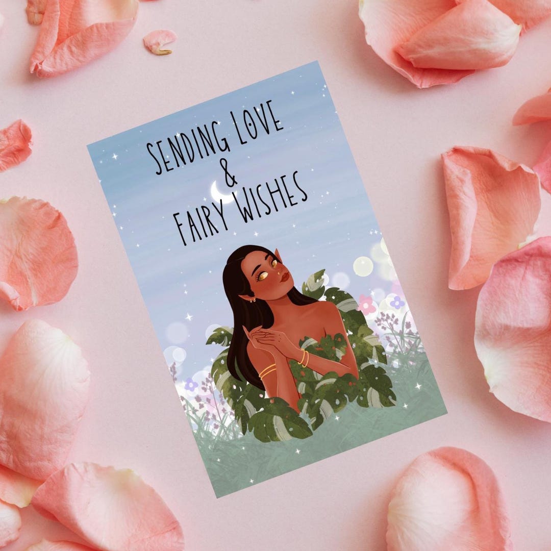Fairy Wishes Printable Card – Sending Love and Fairy Magic – Mystical ...