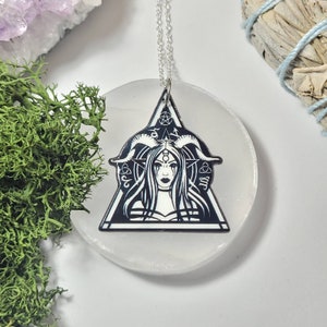 Silver Plated Behemoth Witch Necklace Witchy Jewellery - Etsy