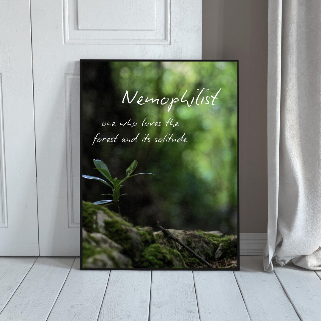 Printable Poetic Word Art - Digital Download - Nemophilist - Etsy