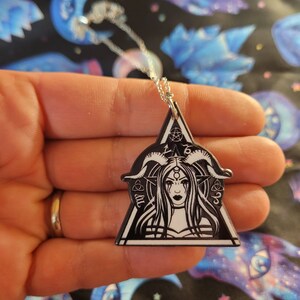 Silver Plated Behemoth Witch Necklace Witchy Jewellery - Etsy