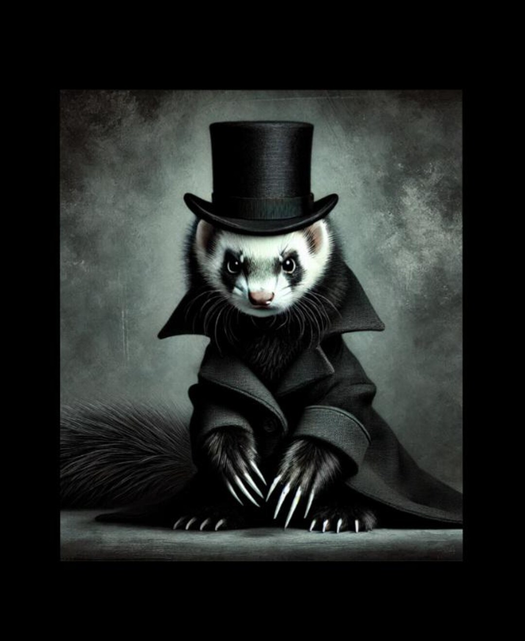 Baba-dook Ferret Digital Art Set 5 Images - Etsy