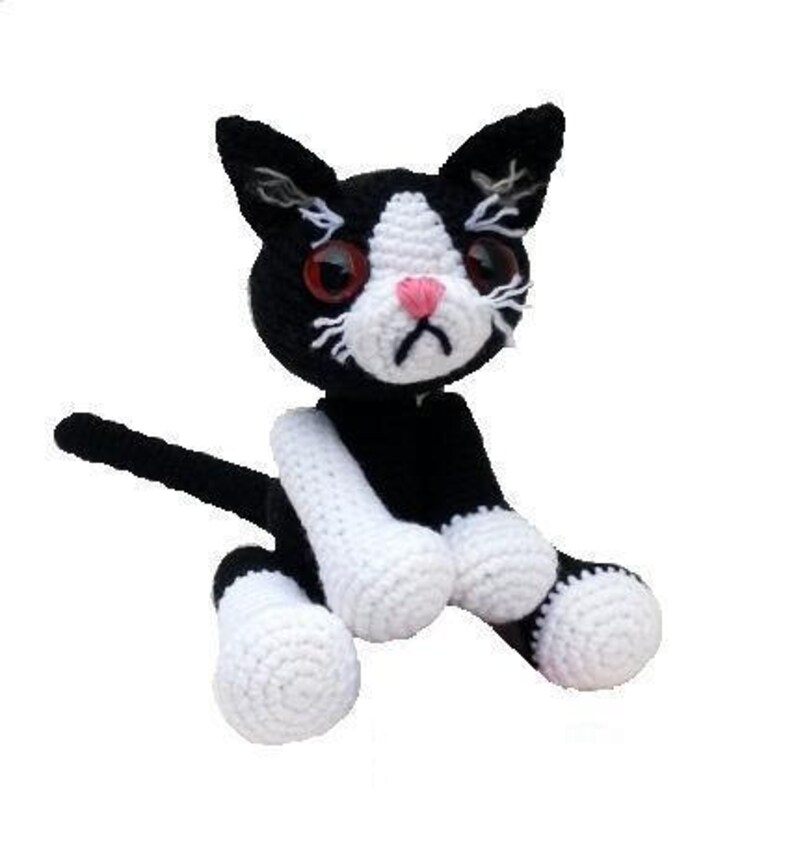 Pokey Kitty Cat Crochet Pattern - Grumpy Cats Collection - Etsy