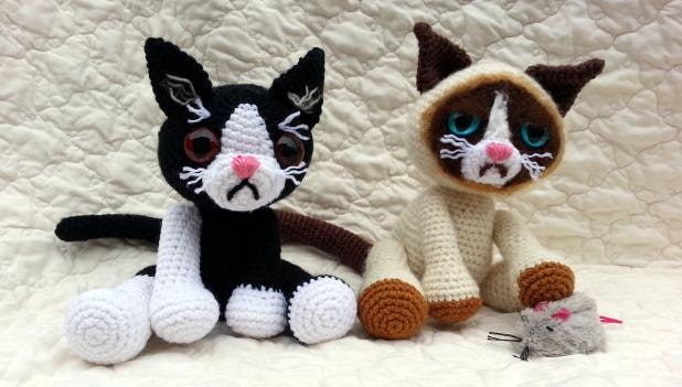 Grumpy Kitty Cat Crochet Pattern - PDF - Etsy