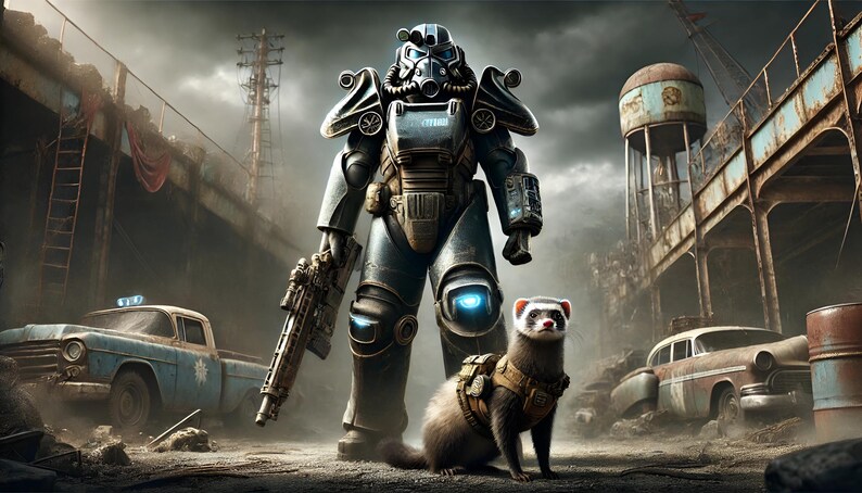 Ferret Fallout Digital Art Bundle - Etsy