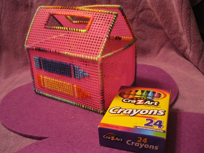 PLASTIC CANVAS CRAYON Box Hot Pink - Etsy