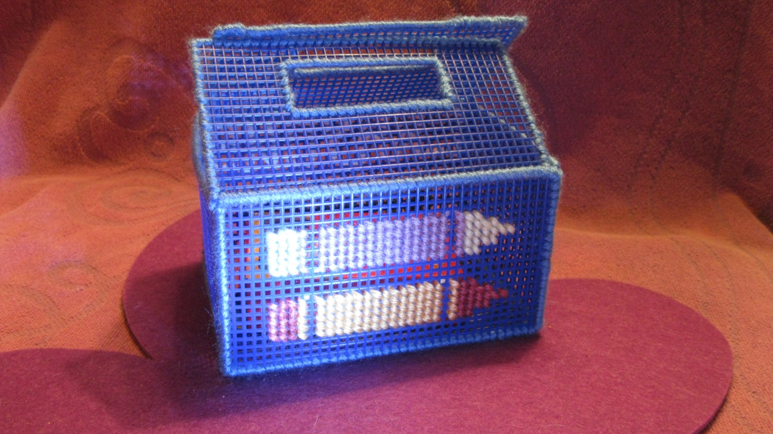 PLASTIC CANVAS CRAYON Box-royal Blue - Etsy