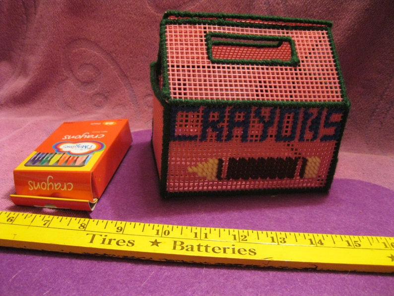 PLASTIC CANVAS CRAYON Box-rose Pink - Etsy