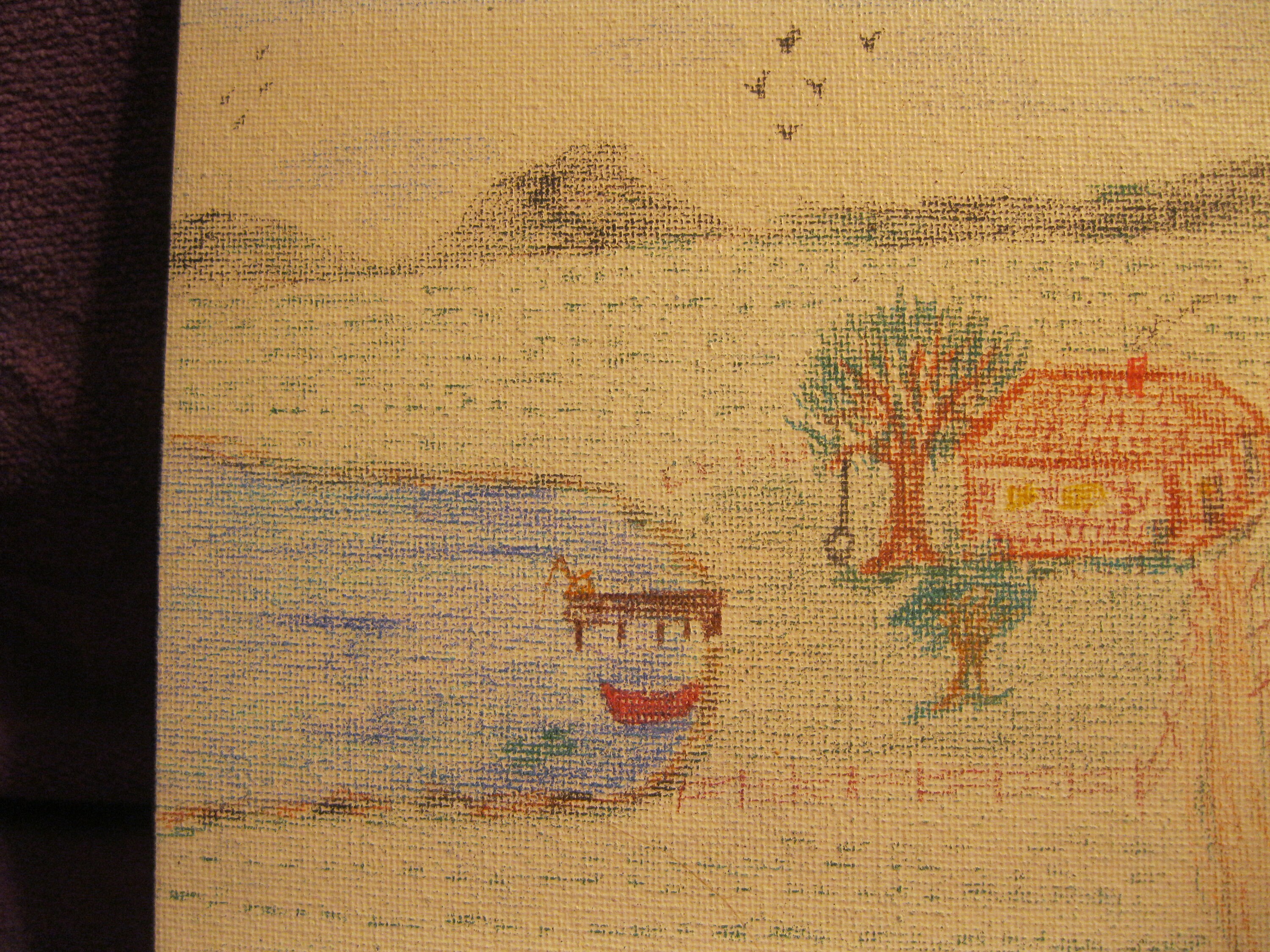 FARM SCENE in Colored Pencils Picture - Etsy UK