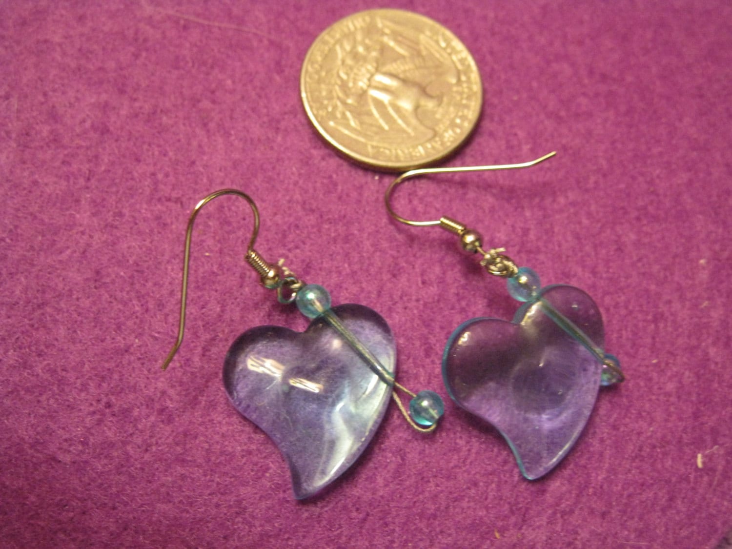 BLUE HEART JEWELRY Set - Etsy