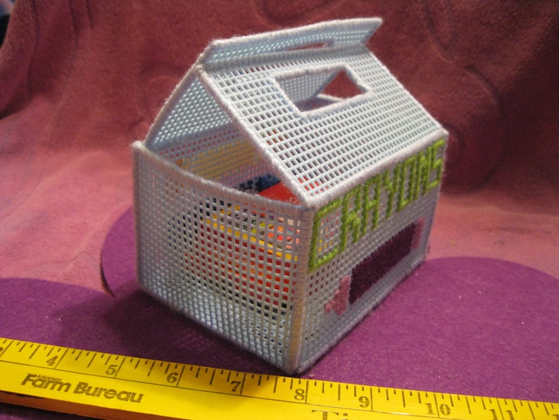PLASTIC CANVAS CRAYON Box Baby Blue - Etsy