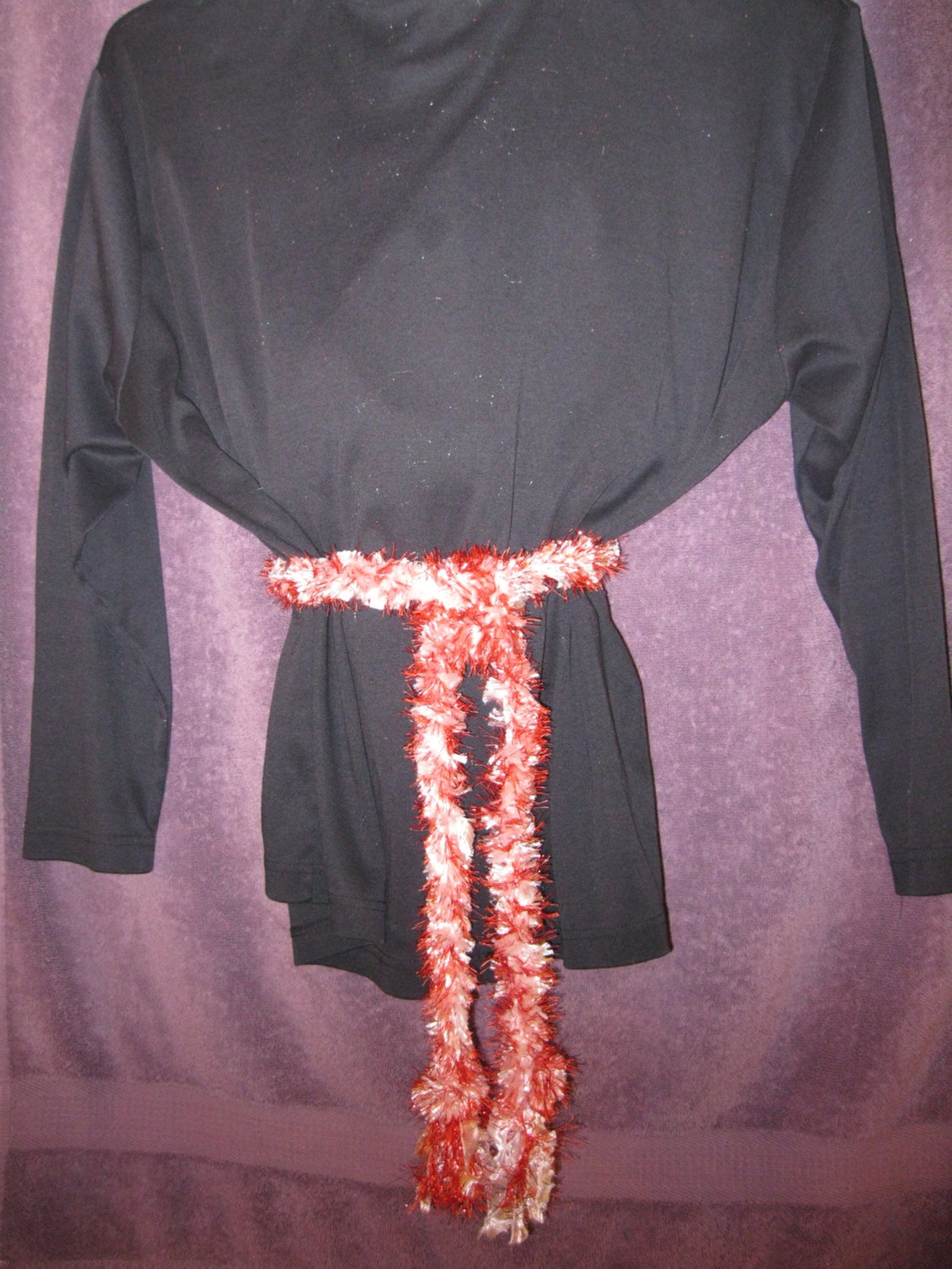 40 ORANGE / WHITE Fuzzy Scarf/belt - Etsy