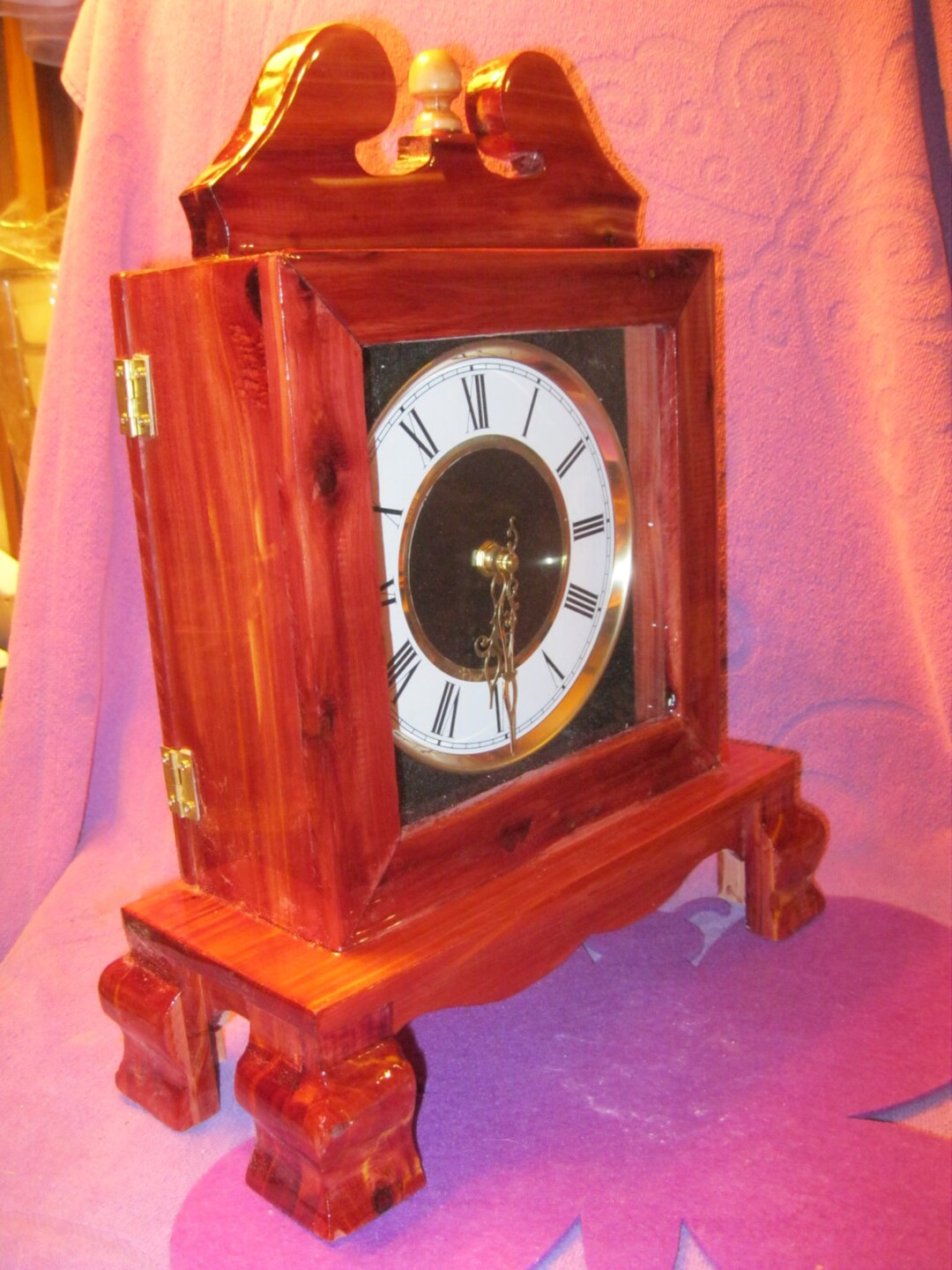 CEDAR MANTAL CLOCK - Etsy