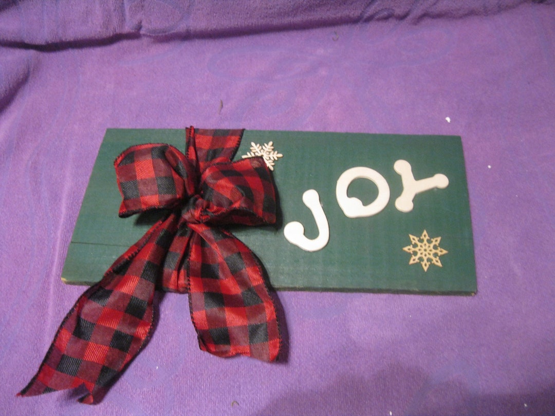 WOODEN WELCOME Sign- JOY - Etsy