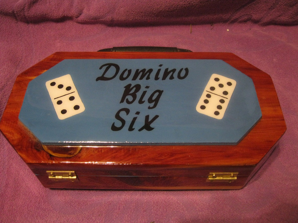 DOMINO BIG SIX Domino Box-medium Blue - Etsy