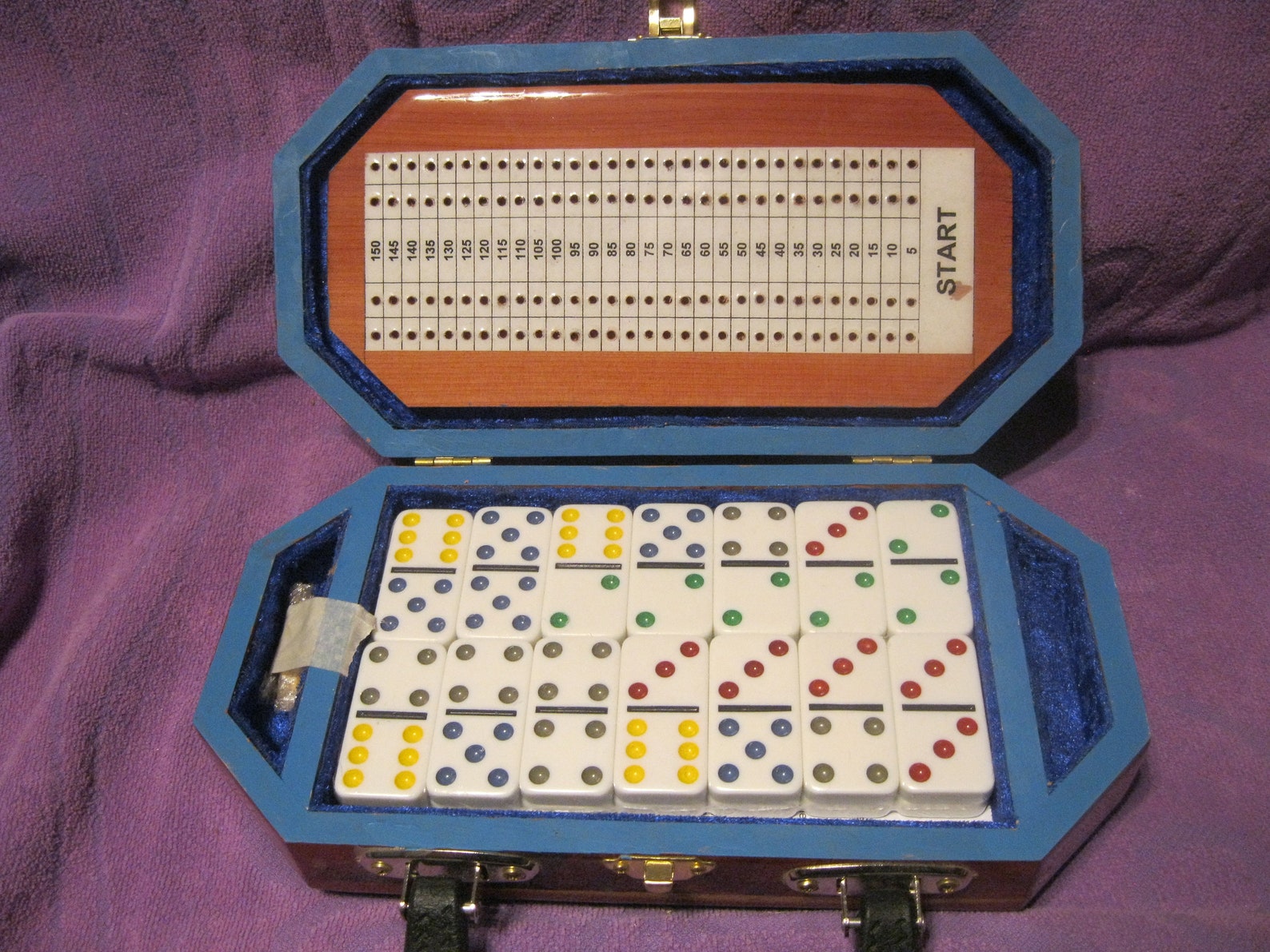 DOMINO BIG SIX Domino Box-medium Blue - Etsy